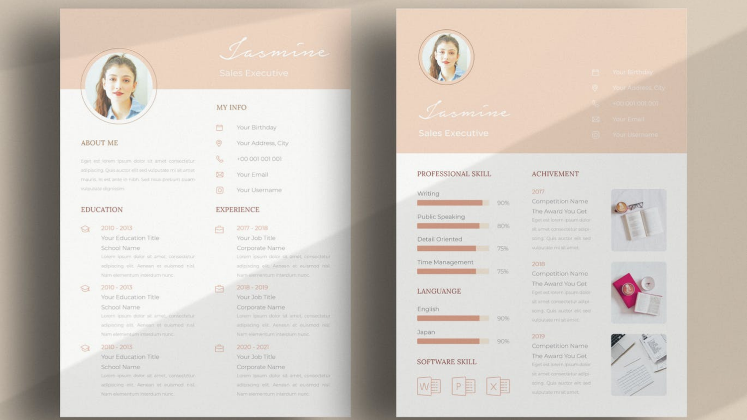 Professional Resume CV Template - Payhip