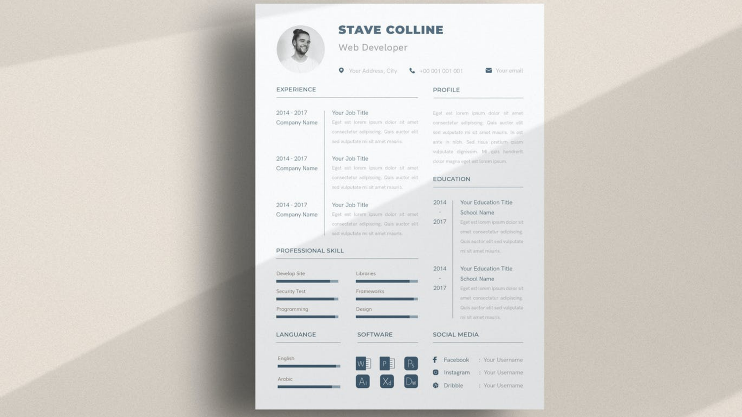 CV Resume Template - Payhip