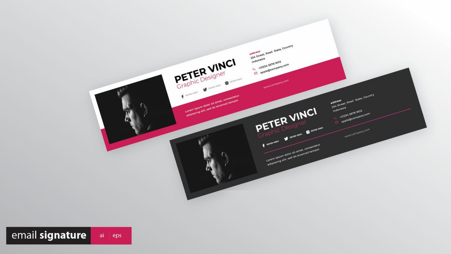 Email Signature Banner Template - Payhip
