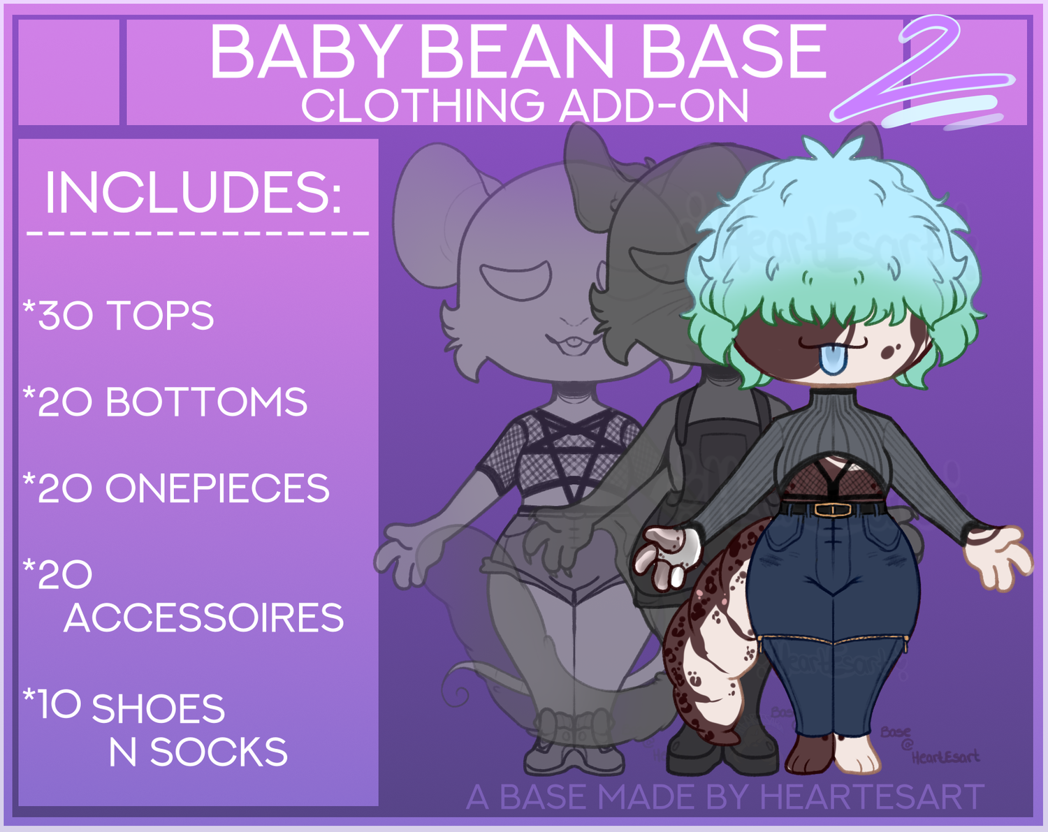 [2021 BUNDLE] Lined YCH Template - Payhip