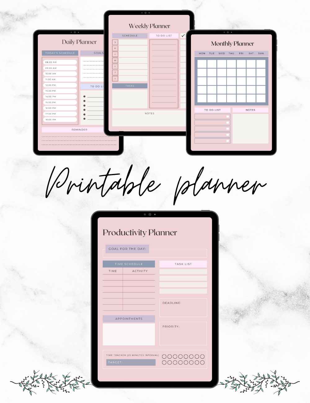 The ultimate life planner printable bundle, daily planner, weekly ...
