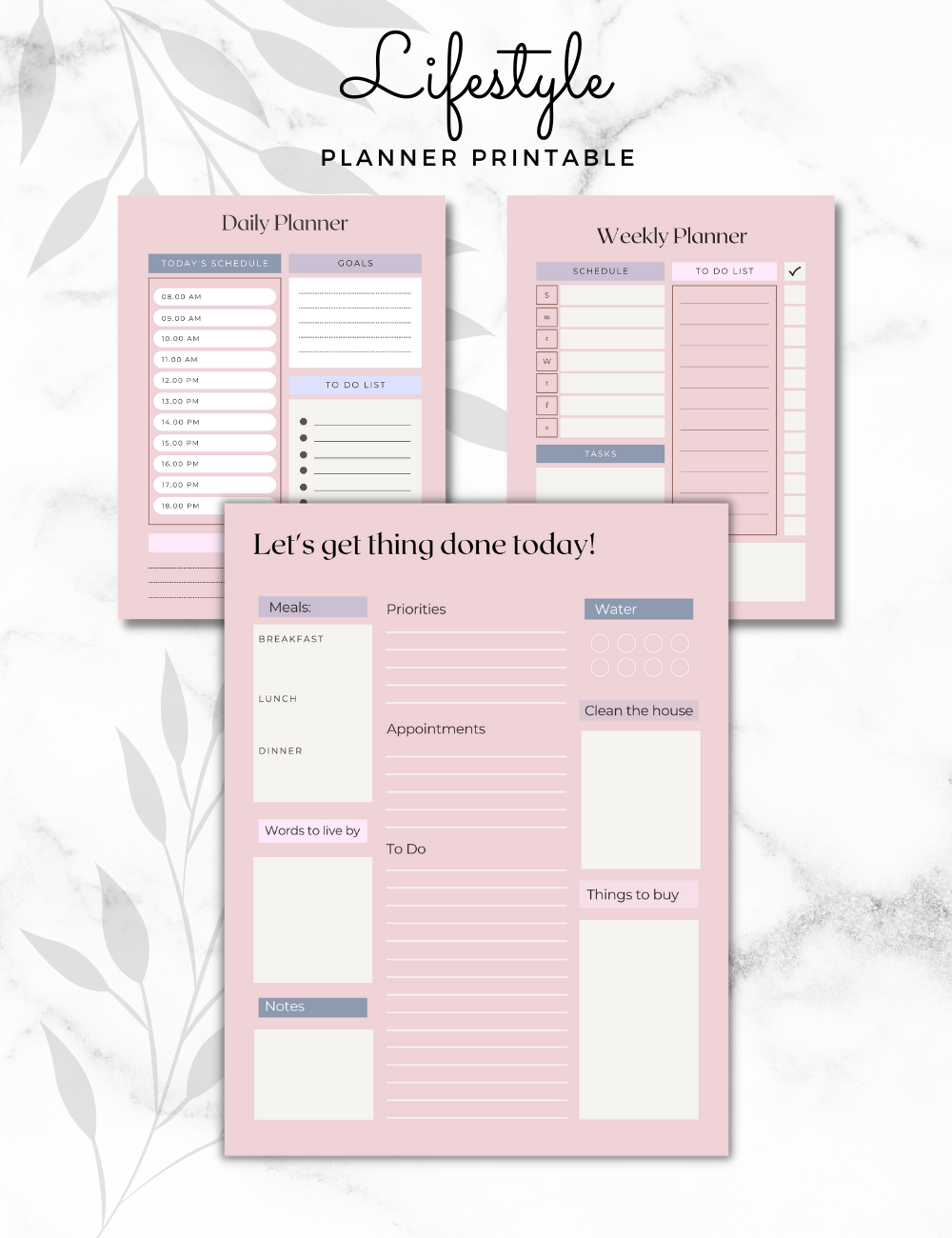 The ultimate life planner printable bundle, daily planner, weekly ...