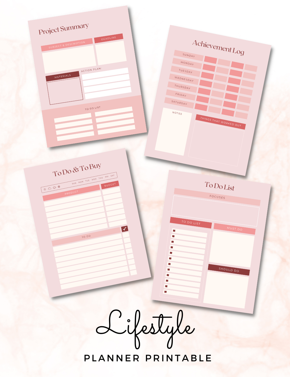 The ultimate life planner printable bundle, daily planner, weekly ...