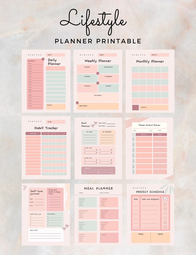 The ultimate life planner printable bundle, daily planner, weekly ...
