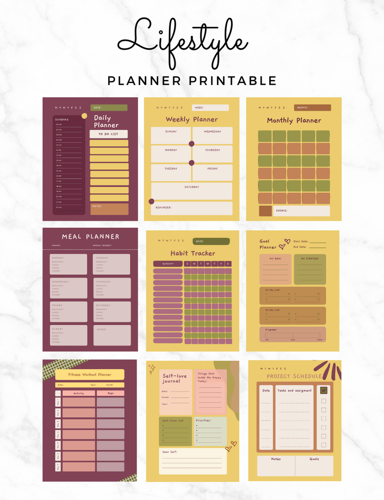 The ultimate life planner printable bundle, daily planner, weekly ...