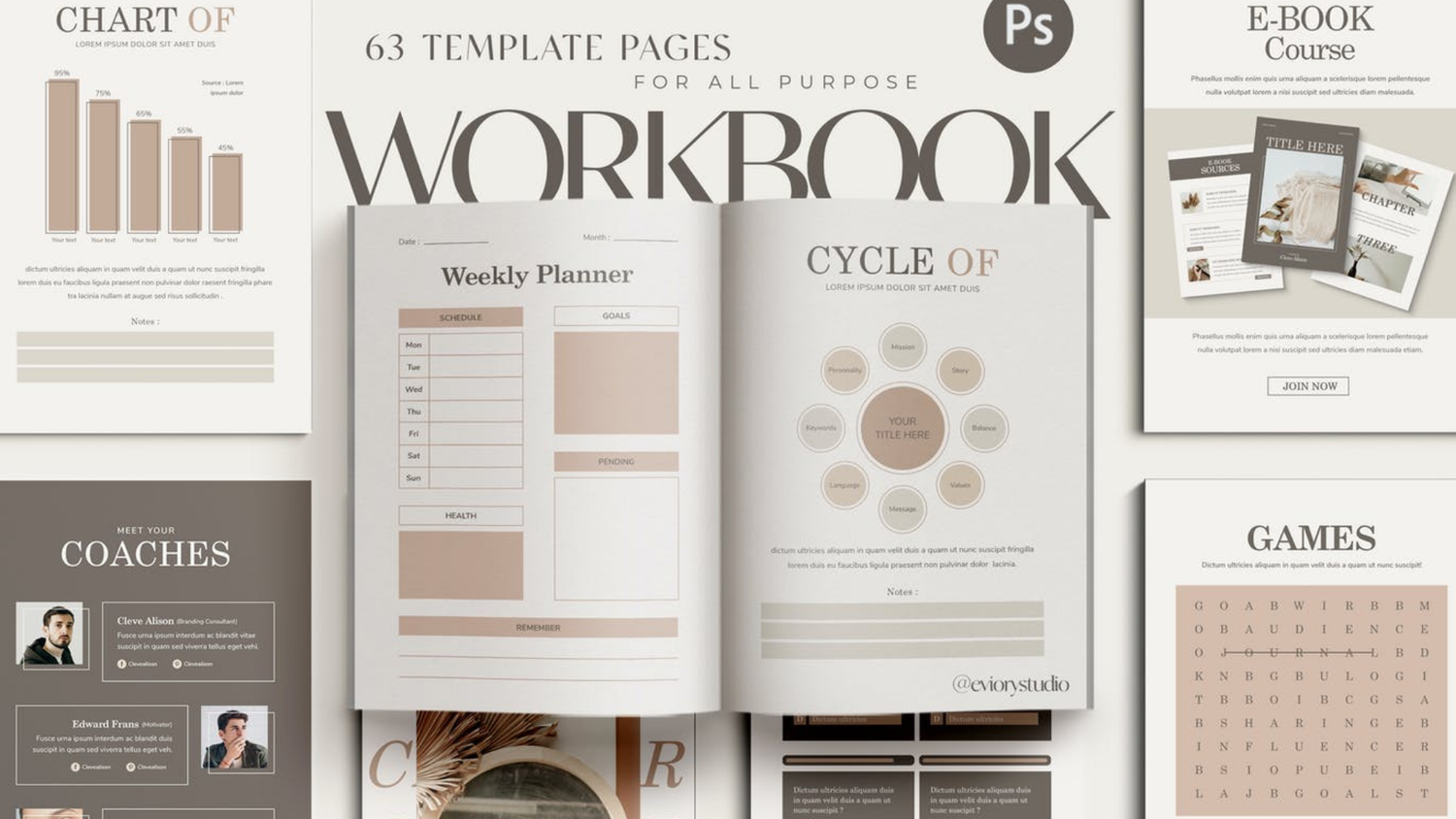 Minimalist Workbook Template - Payhip