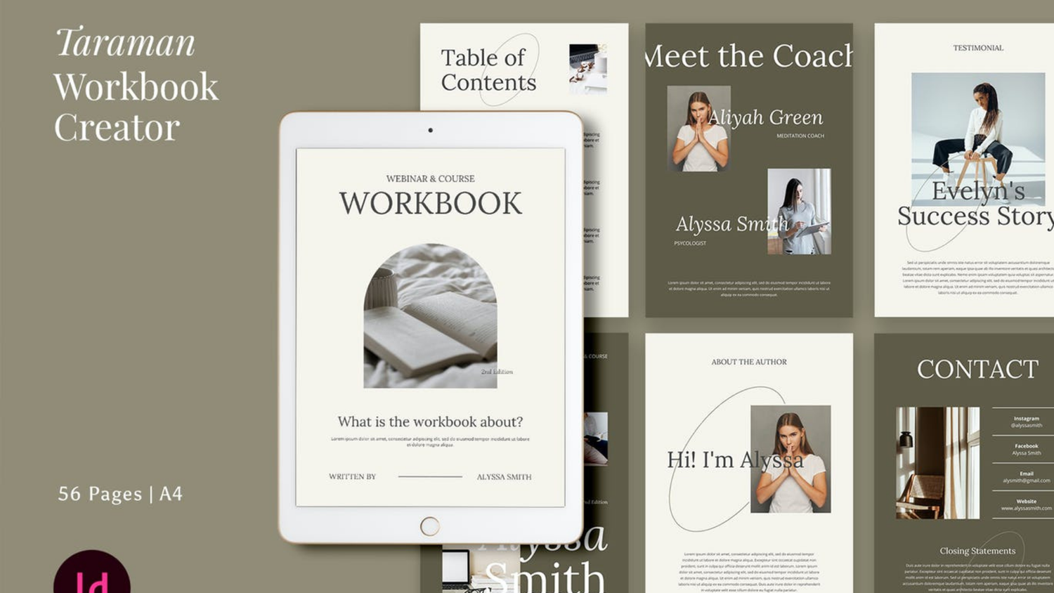 Minimalist Workbook Template - Payhip