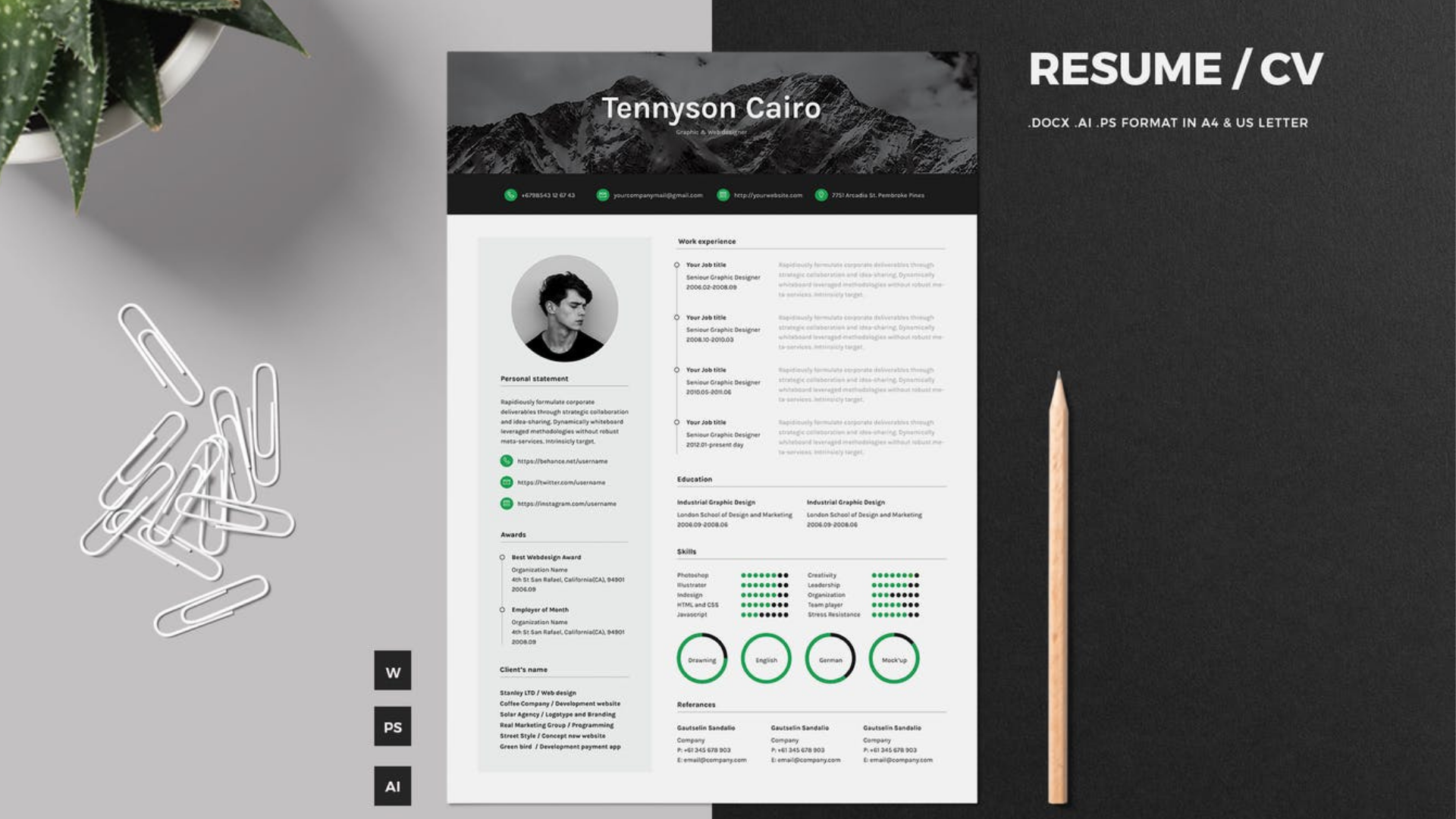 CV Template with Cover Letter - Payhip