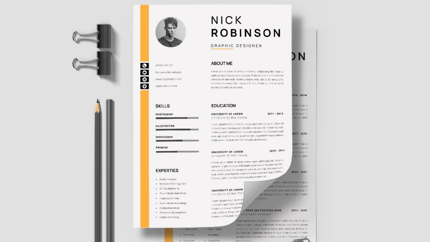 CV Resume Template - Payhip