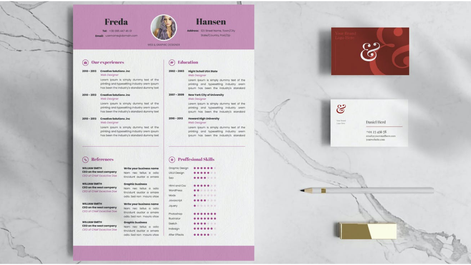 Professional Resume CV Template - Payhip
