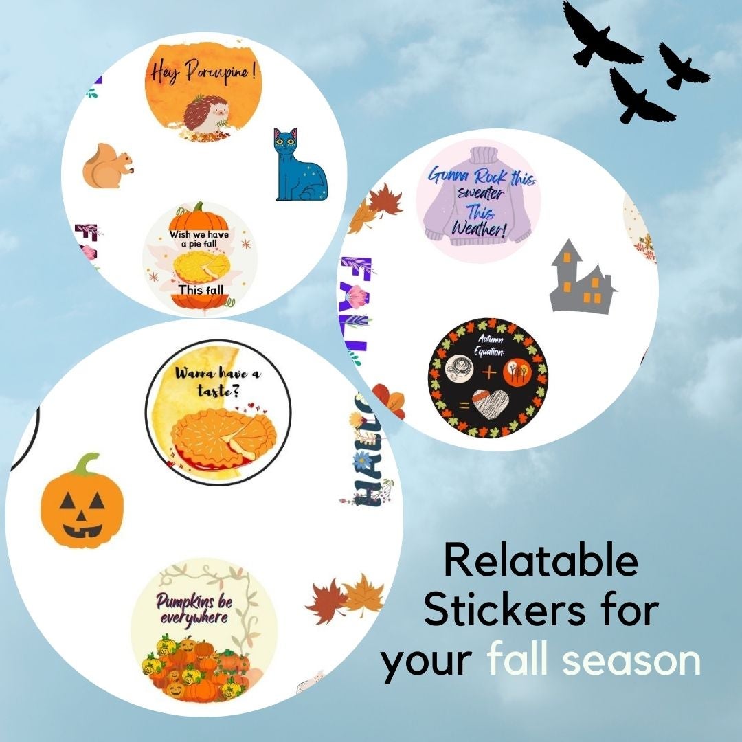 Autumn Themed Printable Memo Sheets & Stickers - Payhip