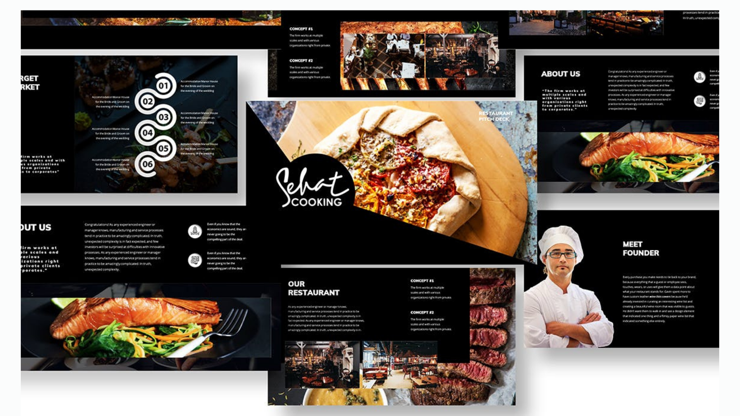 Restaurant Pitch Deck PowerPoint - Payhip