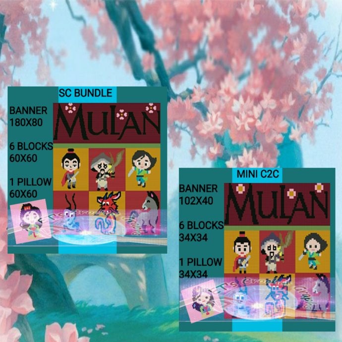 Seasons SC & Mini c2c - includes graphs with color block instructions - Payhip