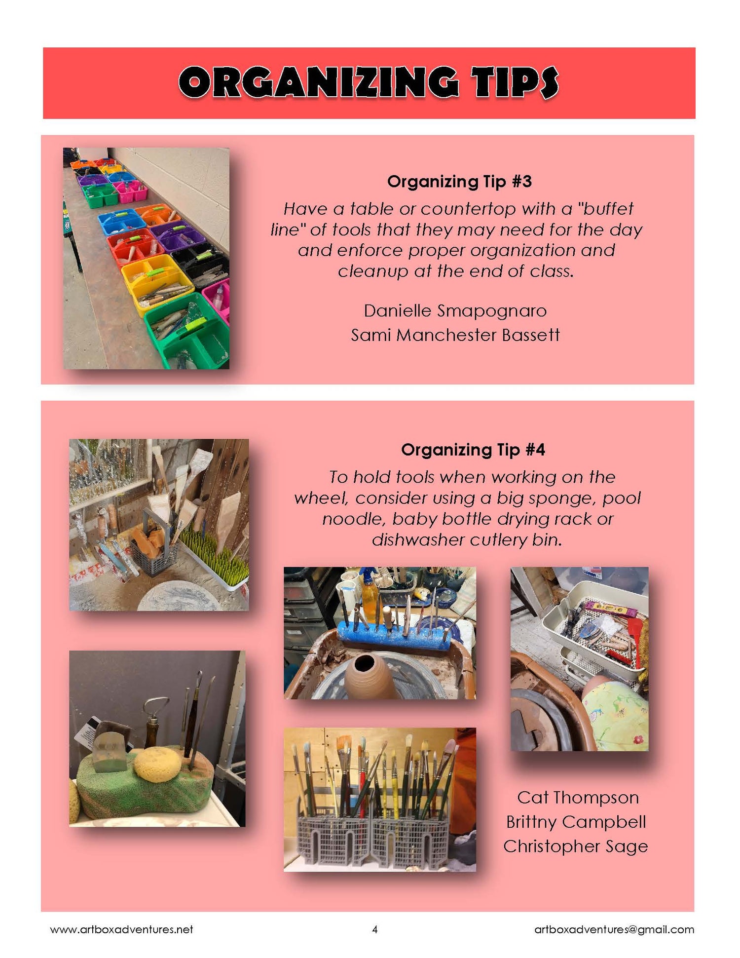 8 - Clay Studio Organizing Tips - Payhip