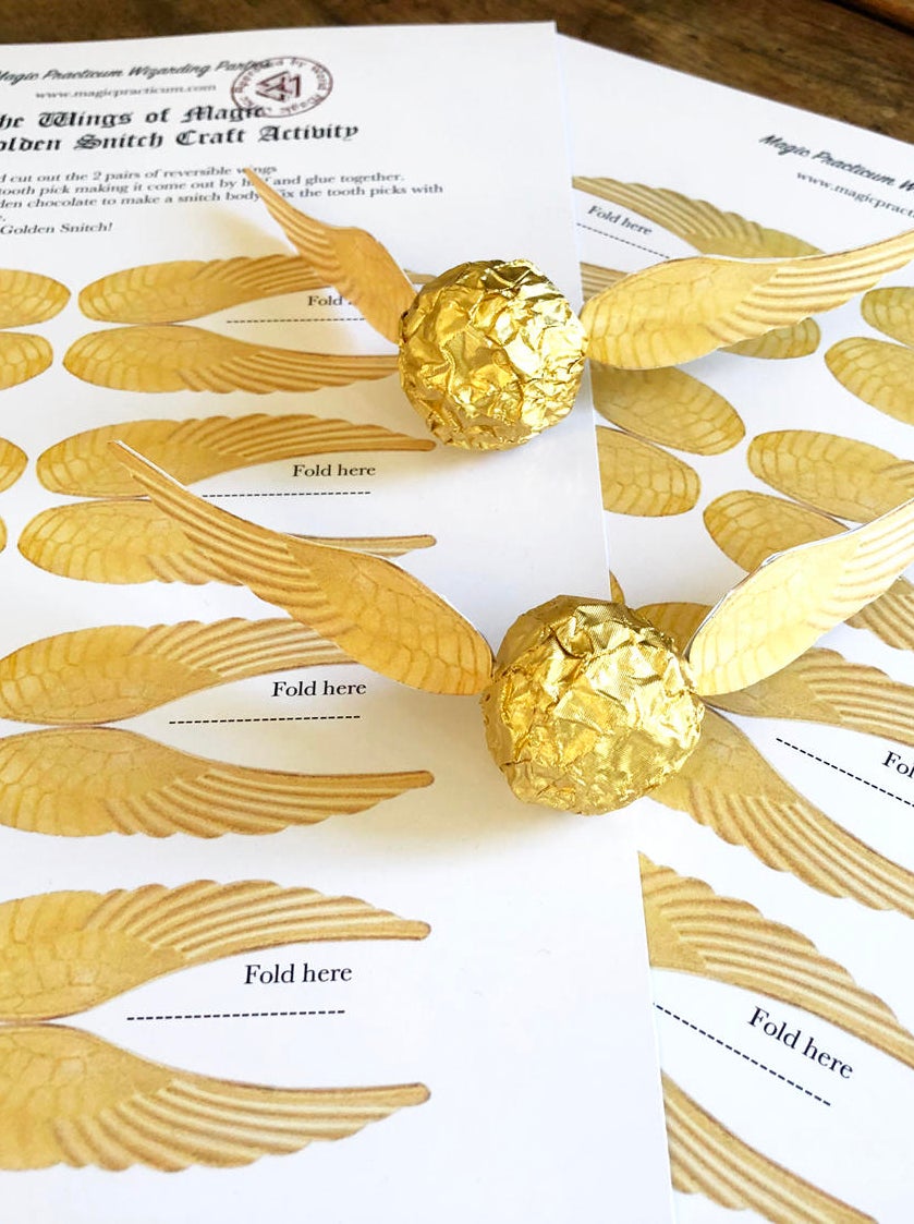 Golden Snitch Wings Template