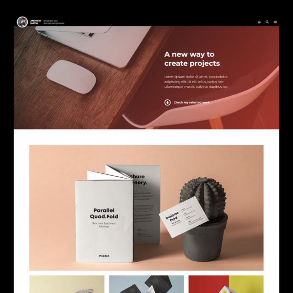 Creative Portfolio & Resume Template Kit - Payhip