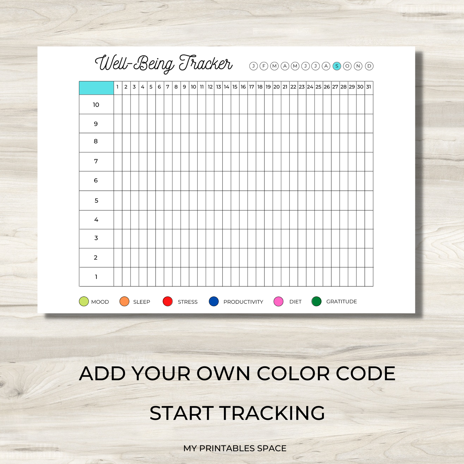 Well-Being Tracker | Self-Care Tracker | Mood Tracker | Sleep Tracker ...