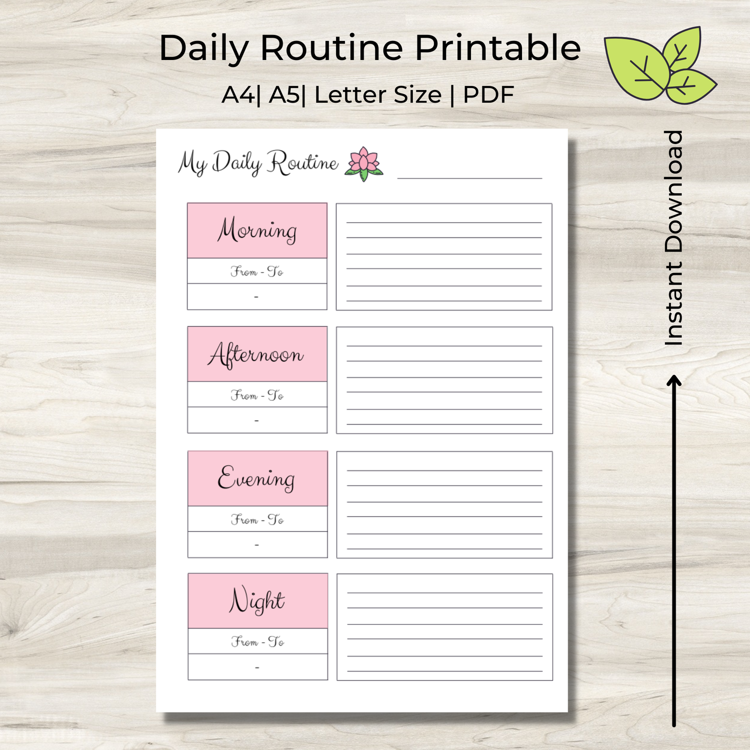 UNDATED DAILY PRINTABLE PLANNER BUNDLE - Payhip