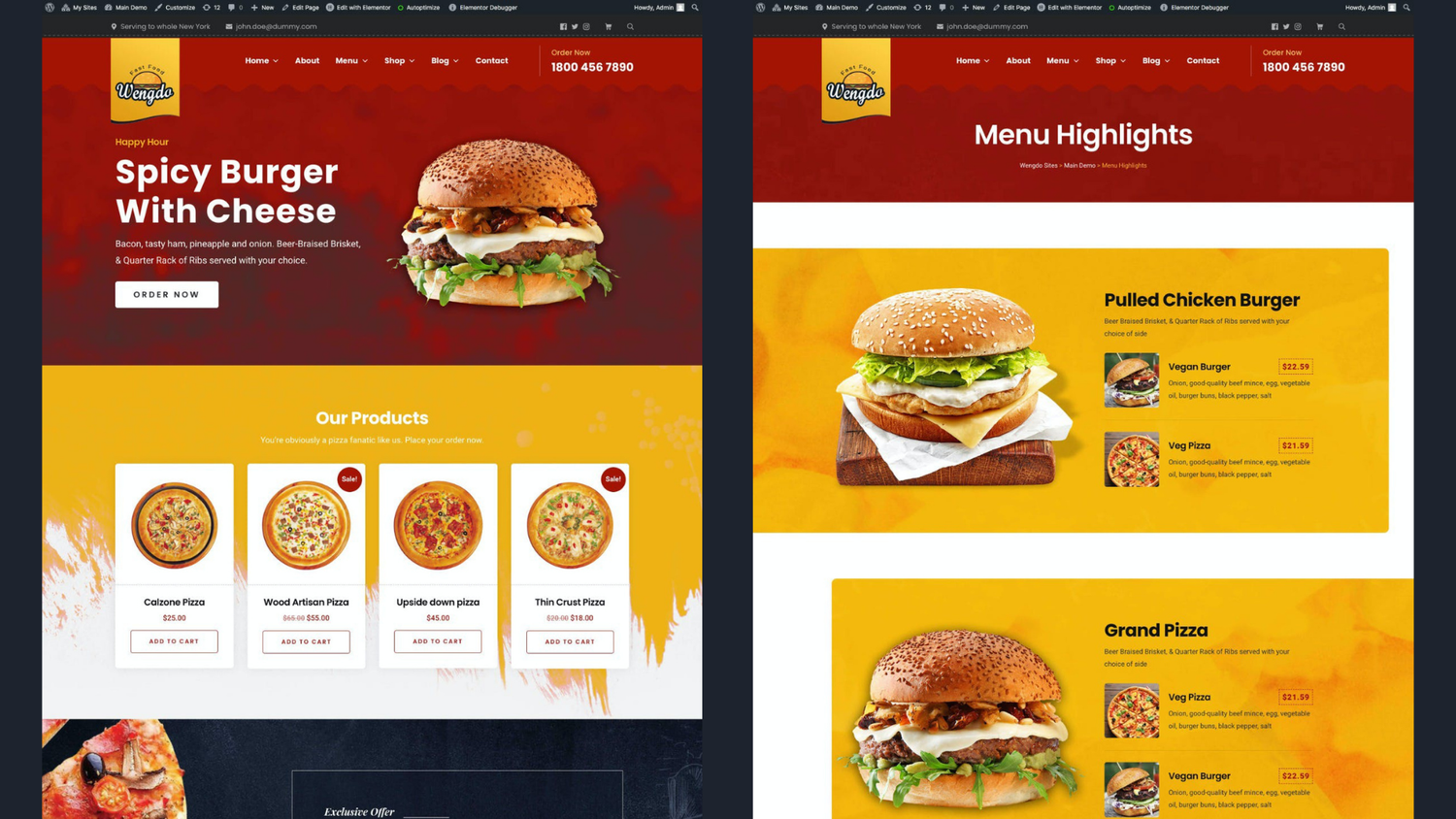 Fastfood WordPress Theme - Payhip