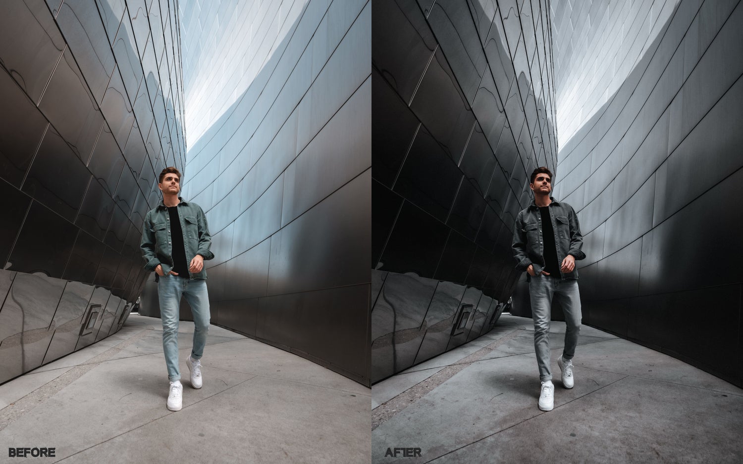 Urban Black preset - Lightroom presets | Moody urban presets | Black ...