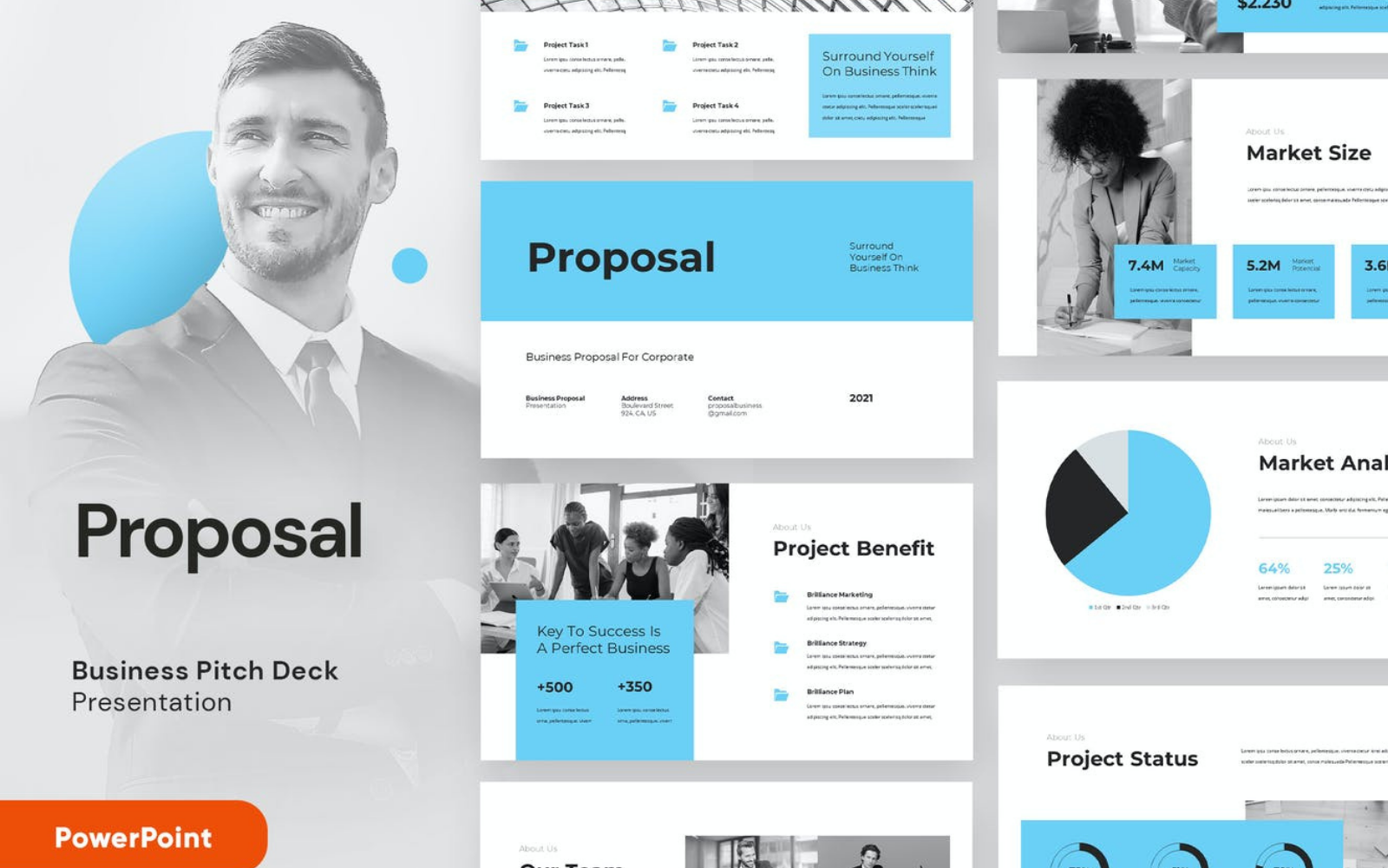 Business Proposal Powerpoint Template - Payhip