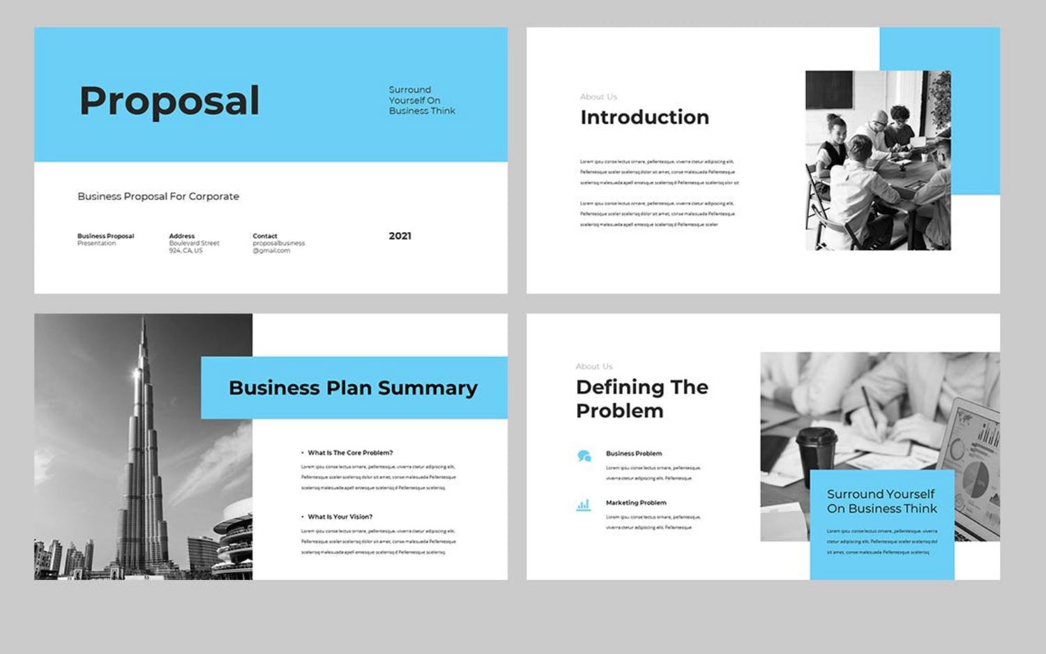 Business Proposal Powerpoint Template - Payhip