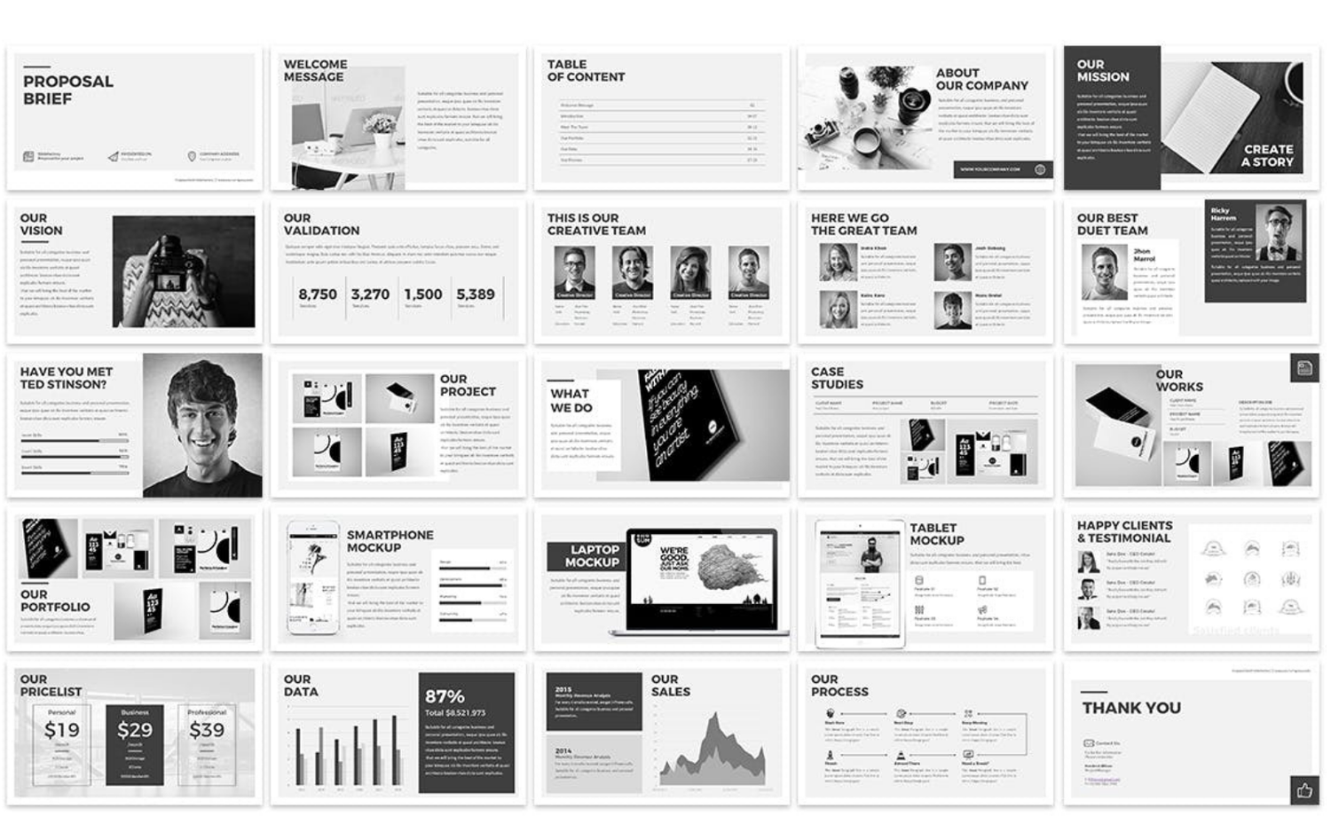 Proposal Powerpoint Template - Payhip