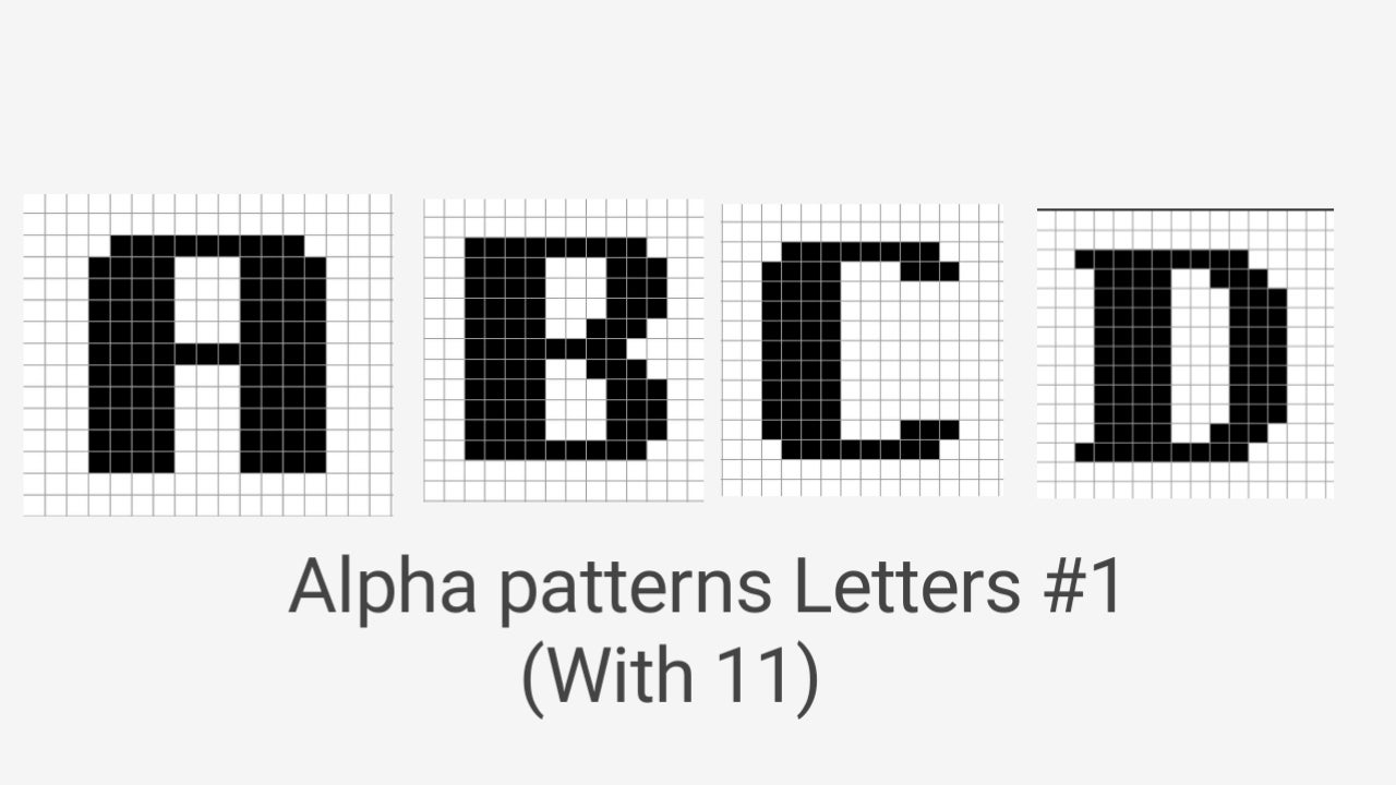 PATTERNS LETTERS #1 (With 11) - Payhip