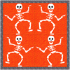 Skeleton Paper Pieced Quilt Block Pattern