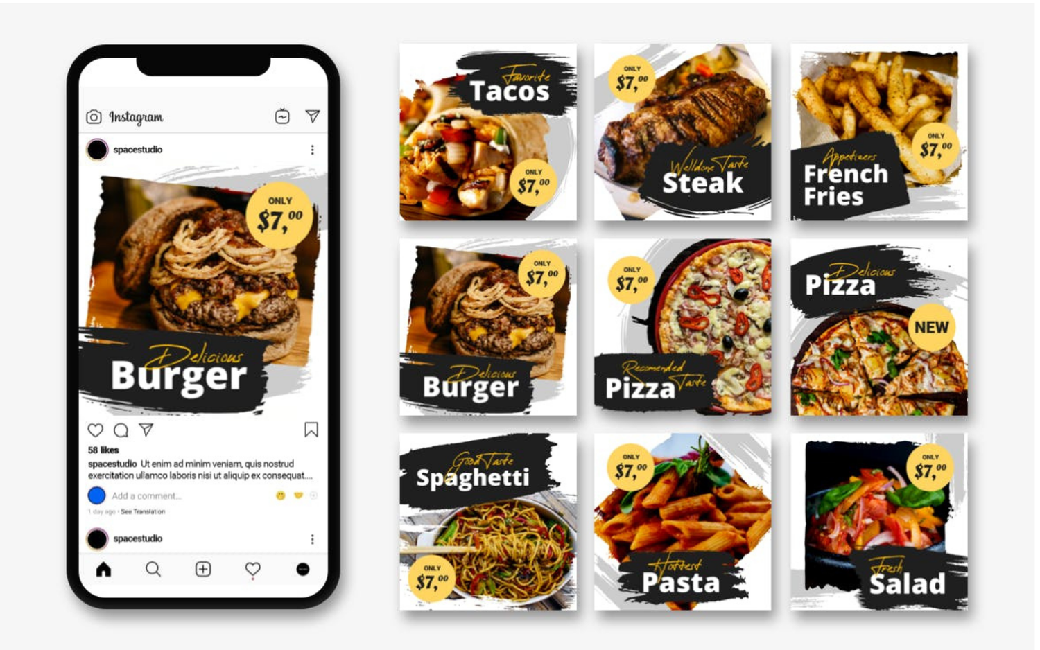 Food instagram Templates - Payhip