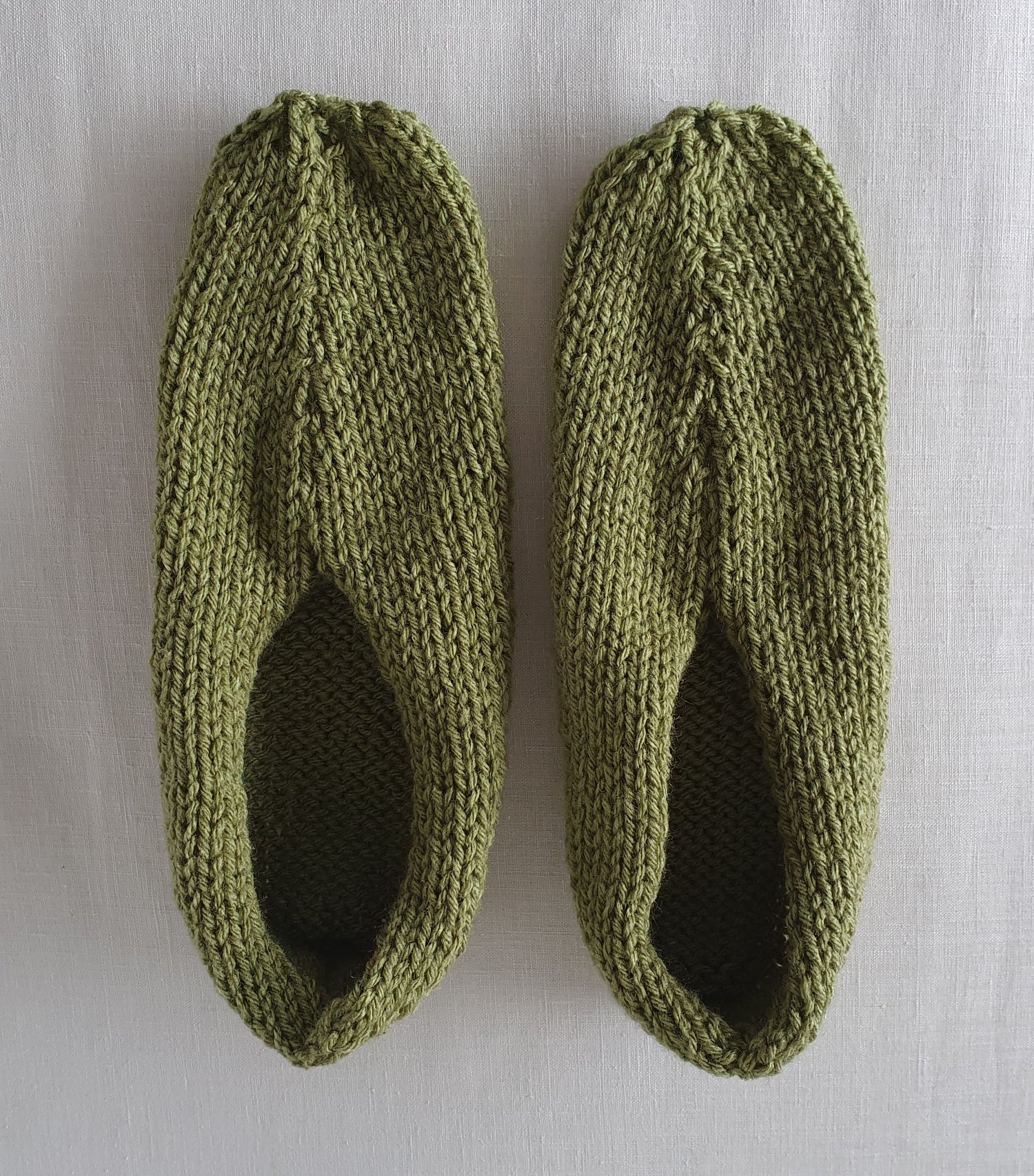 12ply easy knit slippers - Sage - Payhip