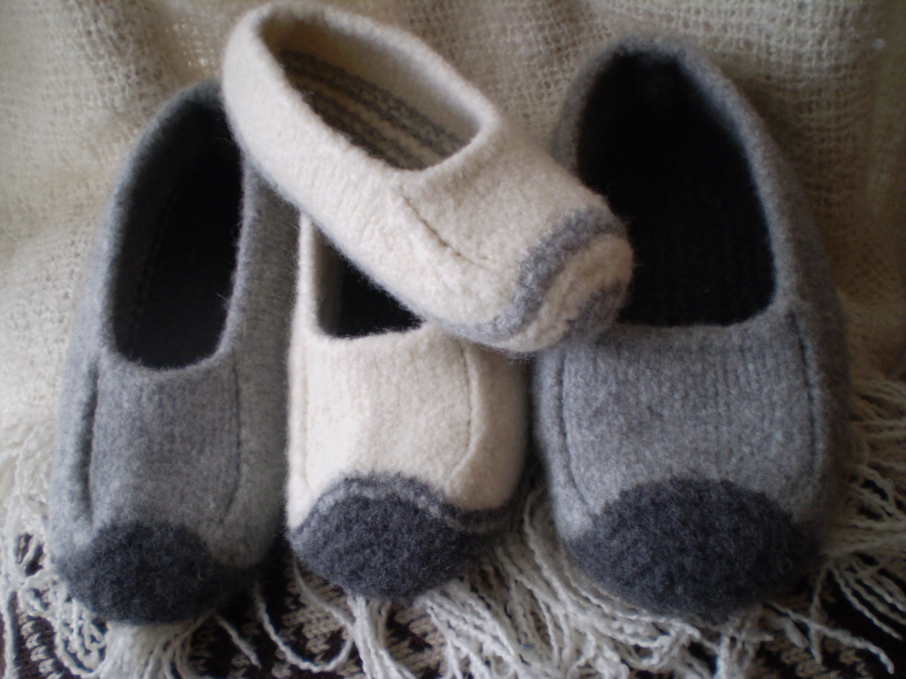 Duffers Revisited - Felted Slipper Knitting Pattern - PDF