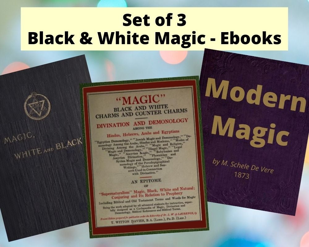 Collection of 3 Vintage White & Black Magic Ebooks - Payhip