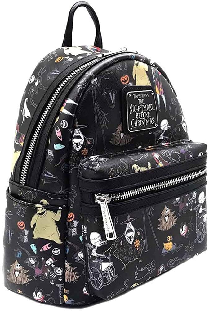 Nightmare Before Christmas All Over Print Womens Double Strap Shoulder Bag Purse - Payhip