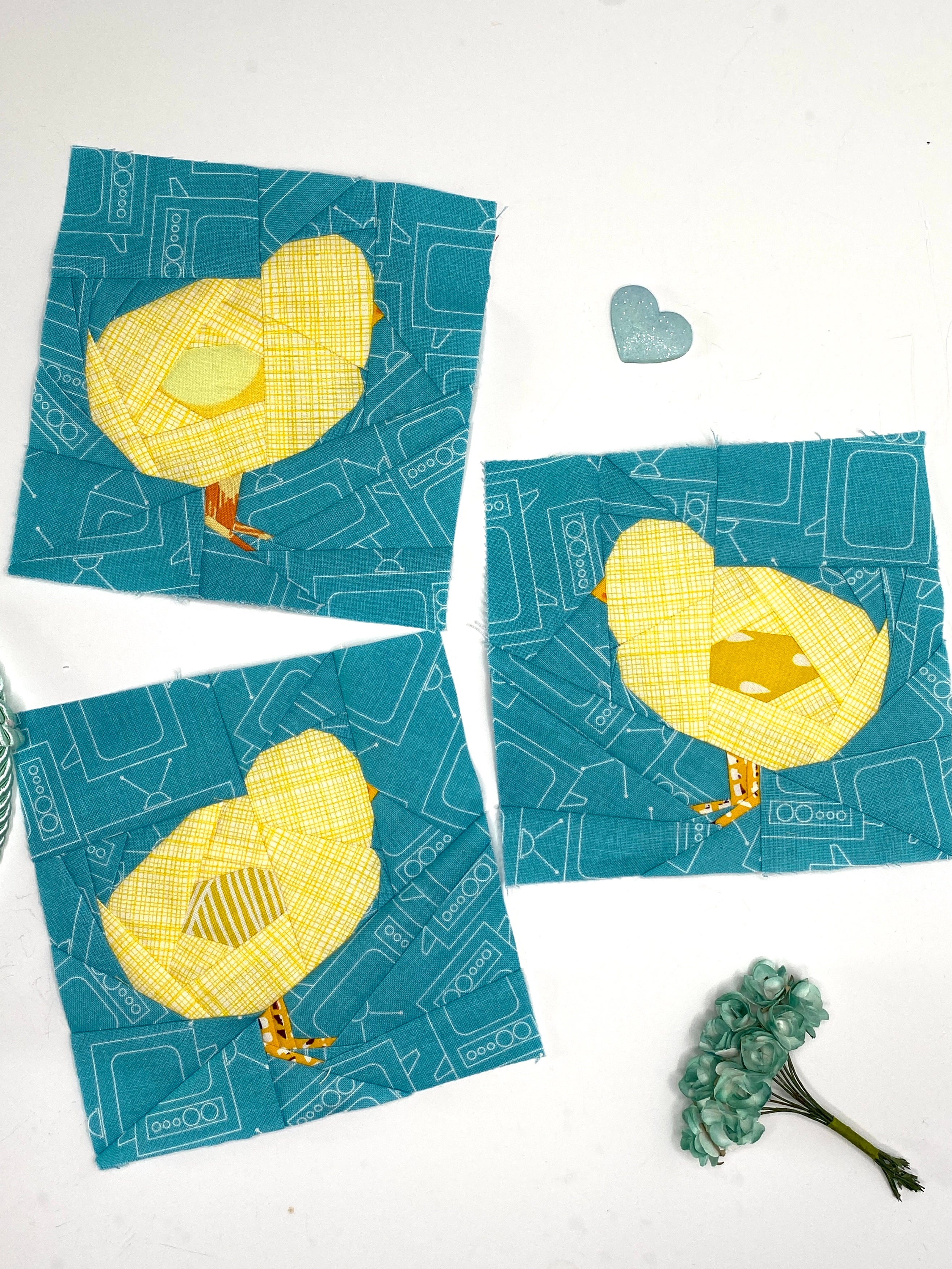 Baby Chick Paper Pieced Pattern