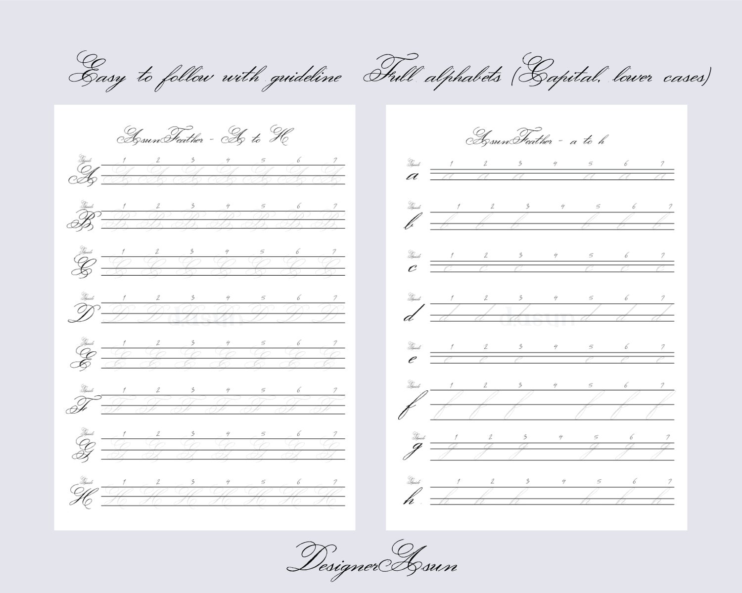 How To Write Copperplate Script Calligraphy At Home, Copperplate ...