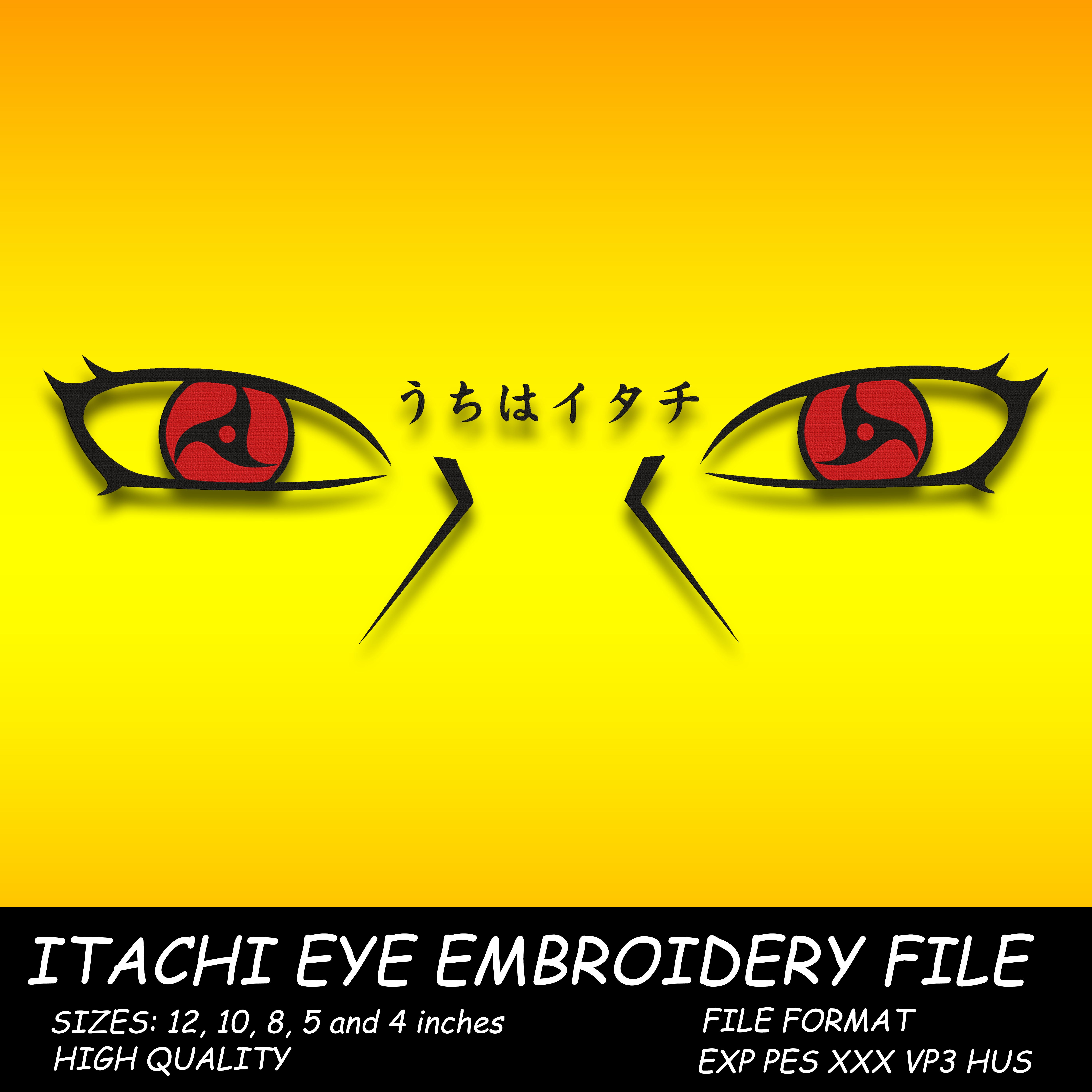 Itachi eye embroidery file - Payhip