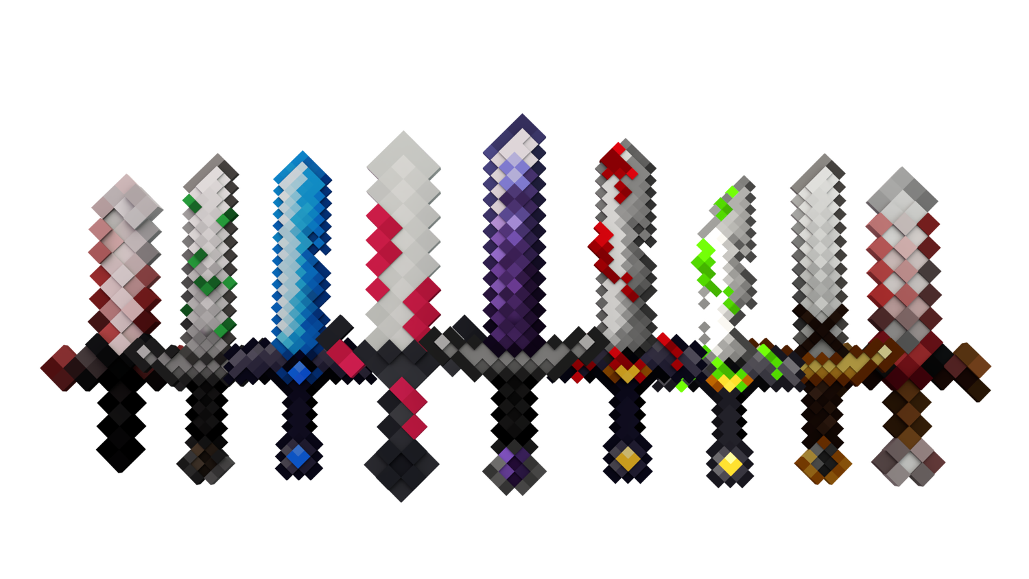Minecraft Sword Pack for Blender - Payhip