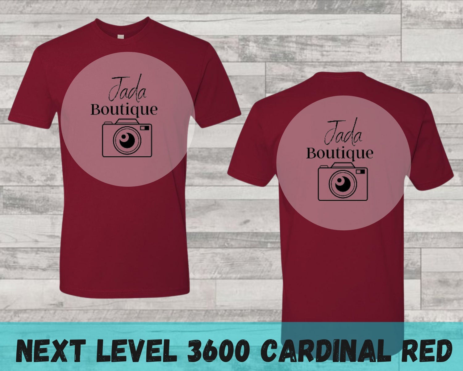 Front and Back Cardinal Red Tshirt Mockup, Cardinal Red Next Level 3600 ...