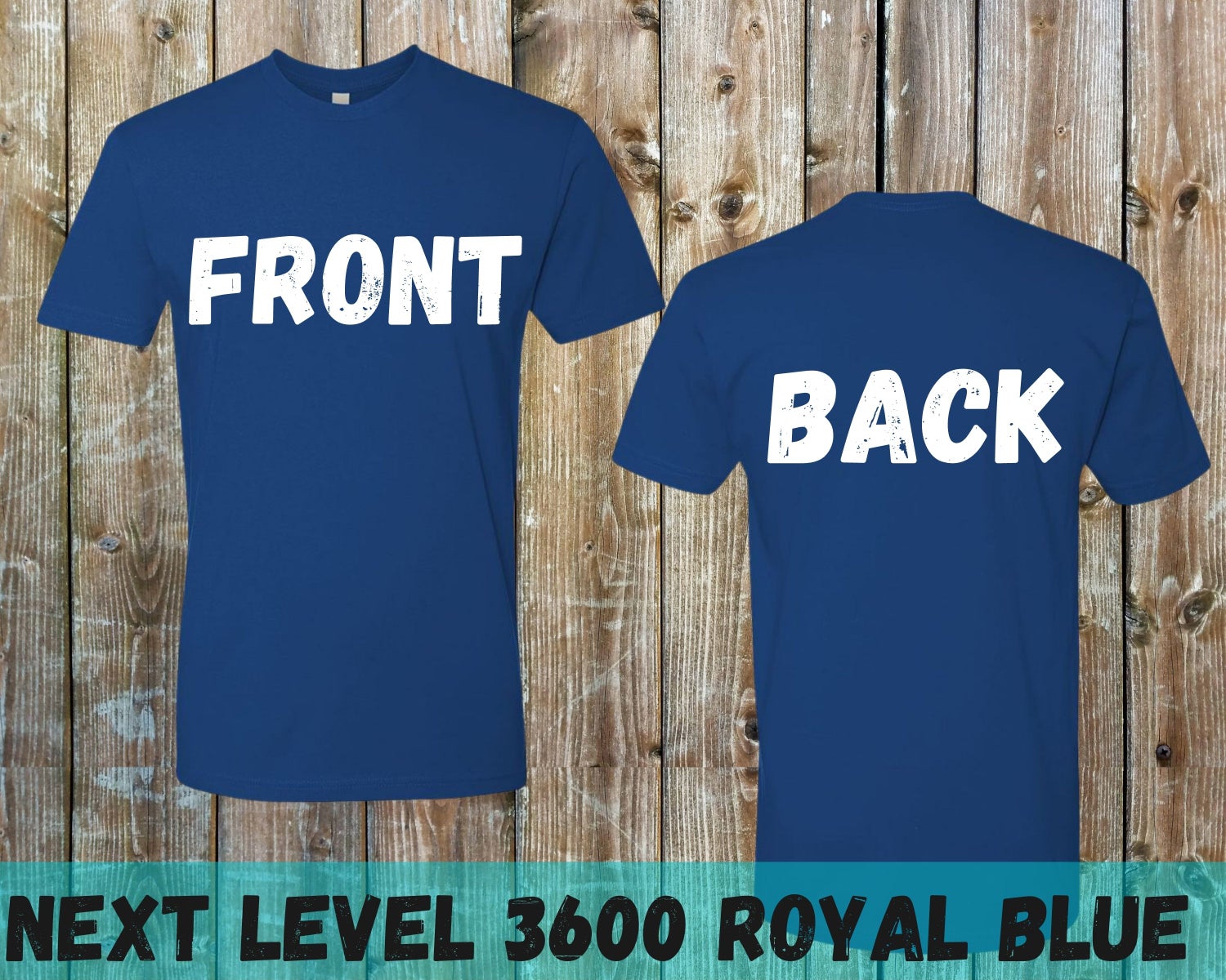 Front and Back Kelly Green Tshirt Mockup, Kelly Green Next Level 3600 T ...