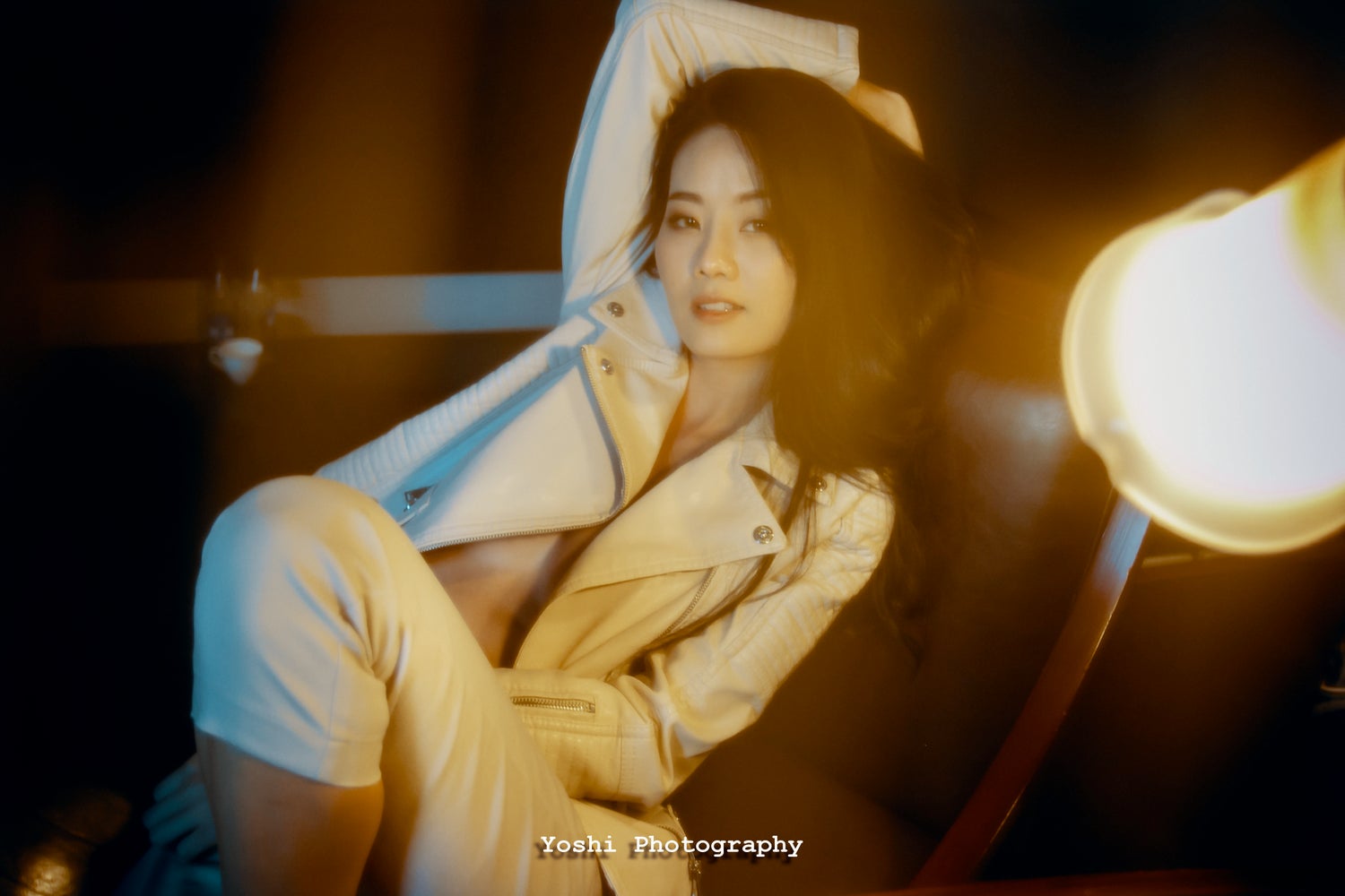 [Kanan]Sexy detective - 3 sets (black lingerie pink white lingerie jeans jackets) - Payhip