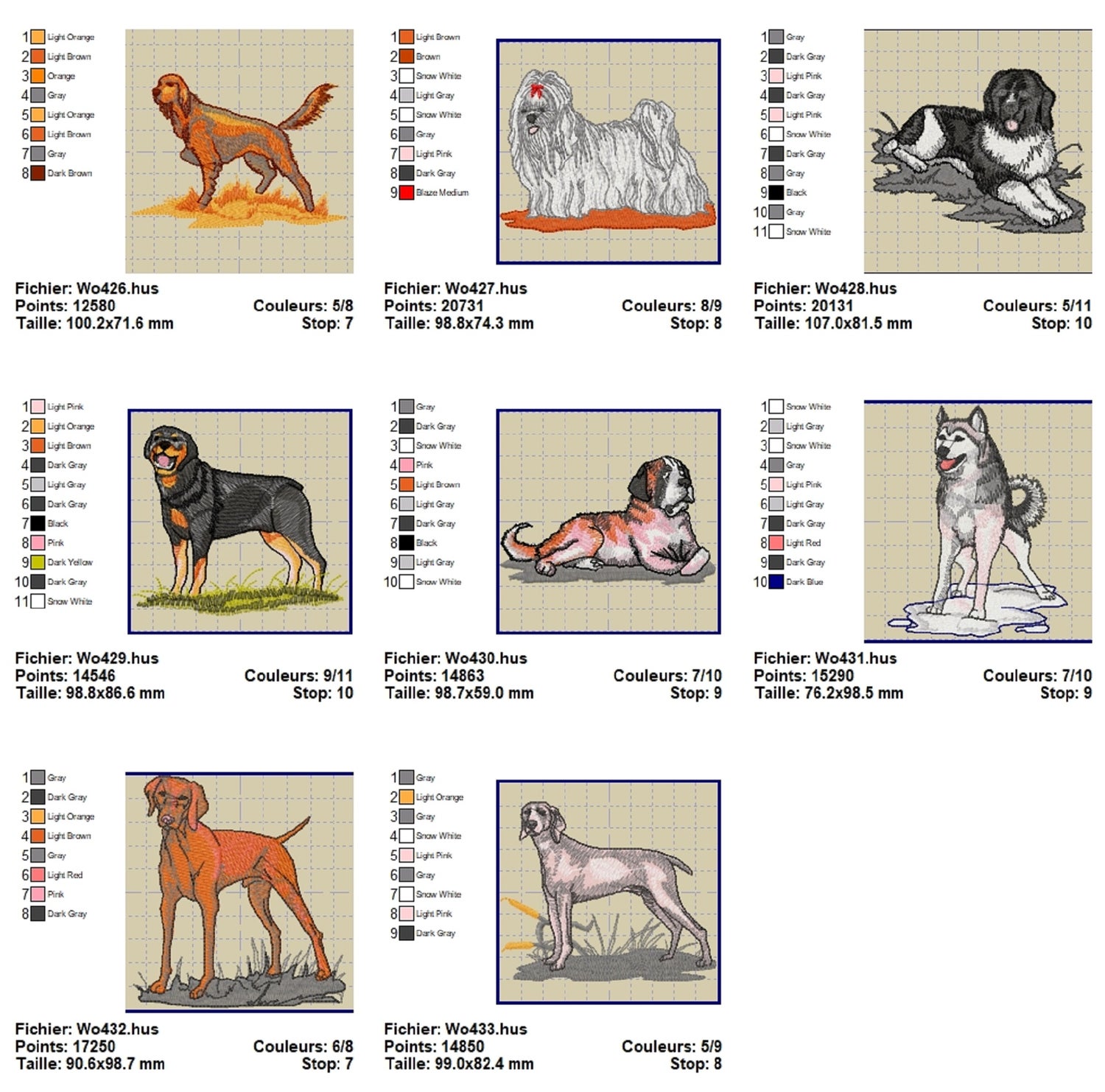 OESD 11664 Dogs 15 Embroidery designs - Payhip