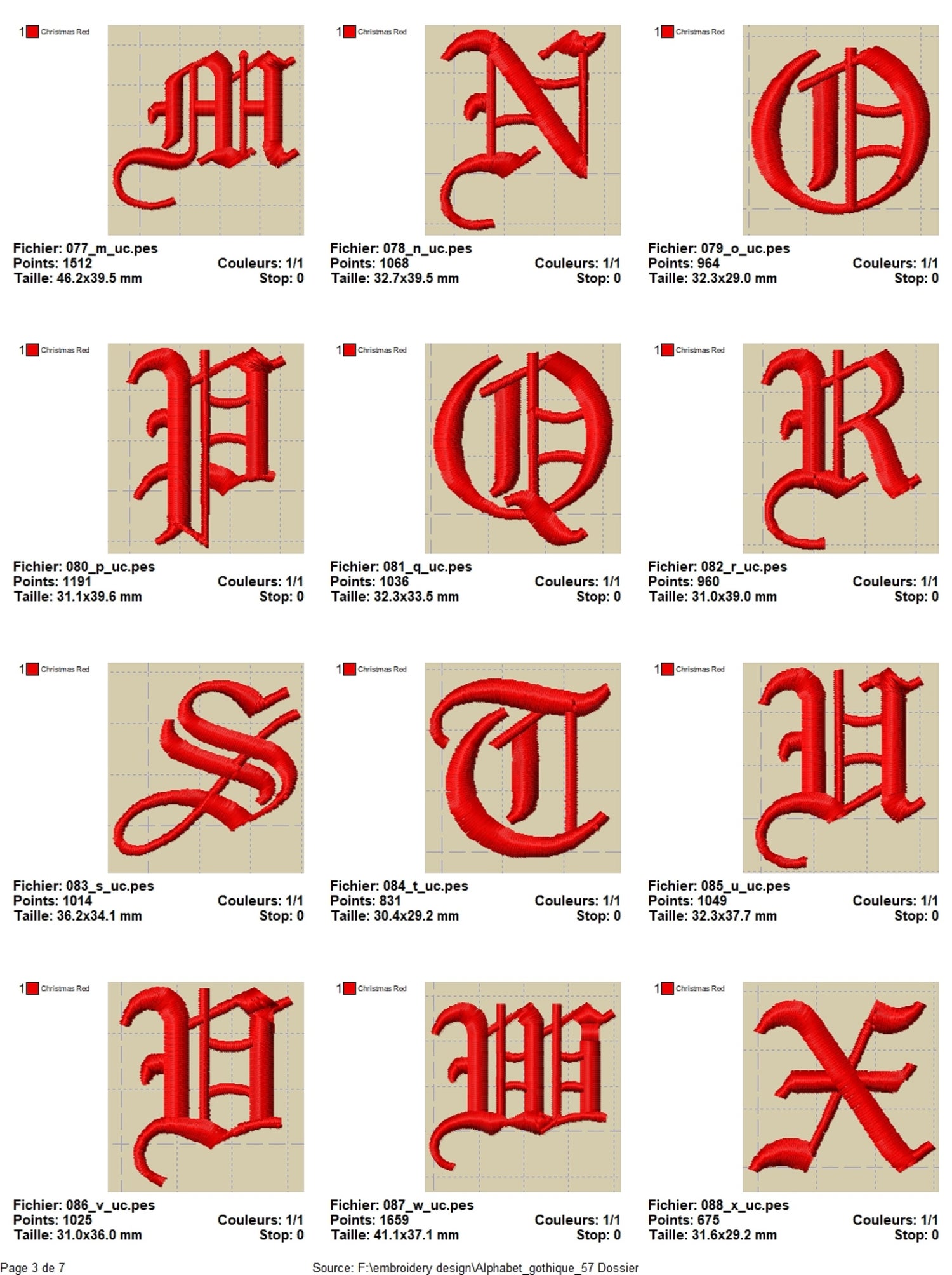 Alphabet gothic Embroidery Designs - Payhip