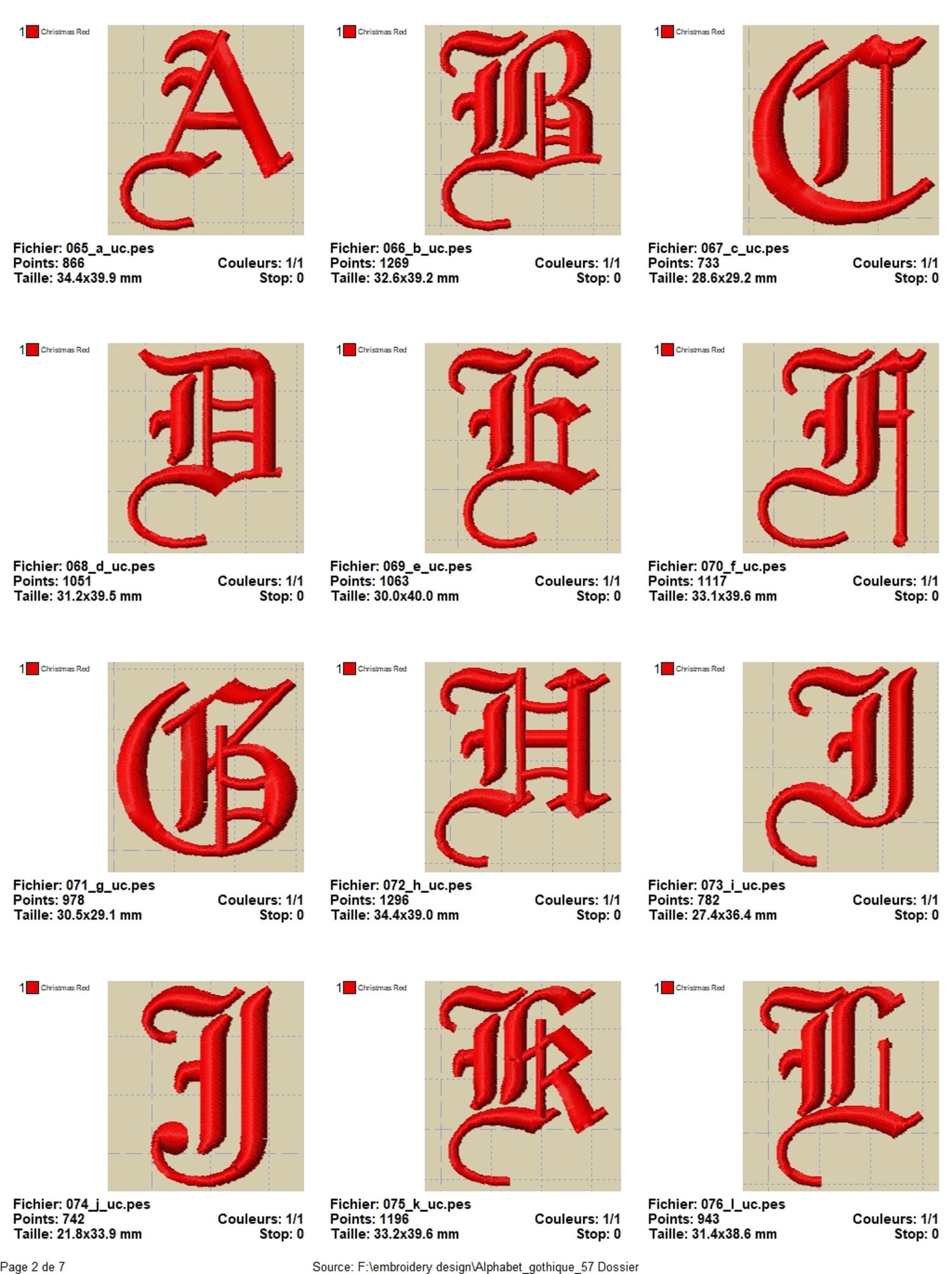 Alphabet gothic Embroidery Designs - Payhip