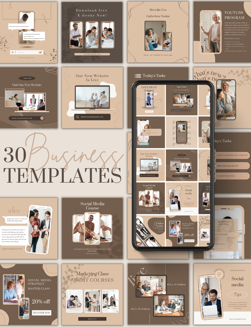 Skincare Instagram Post Templates | Beauty Template Posts | Social ...