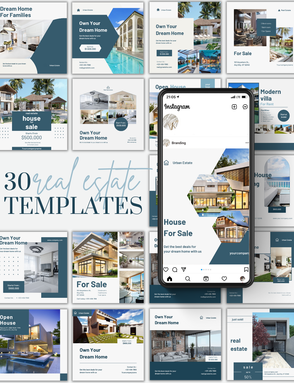 Esthetician Brand Instagram Post Templates | Business Social Media ...