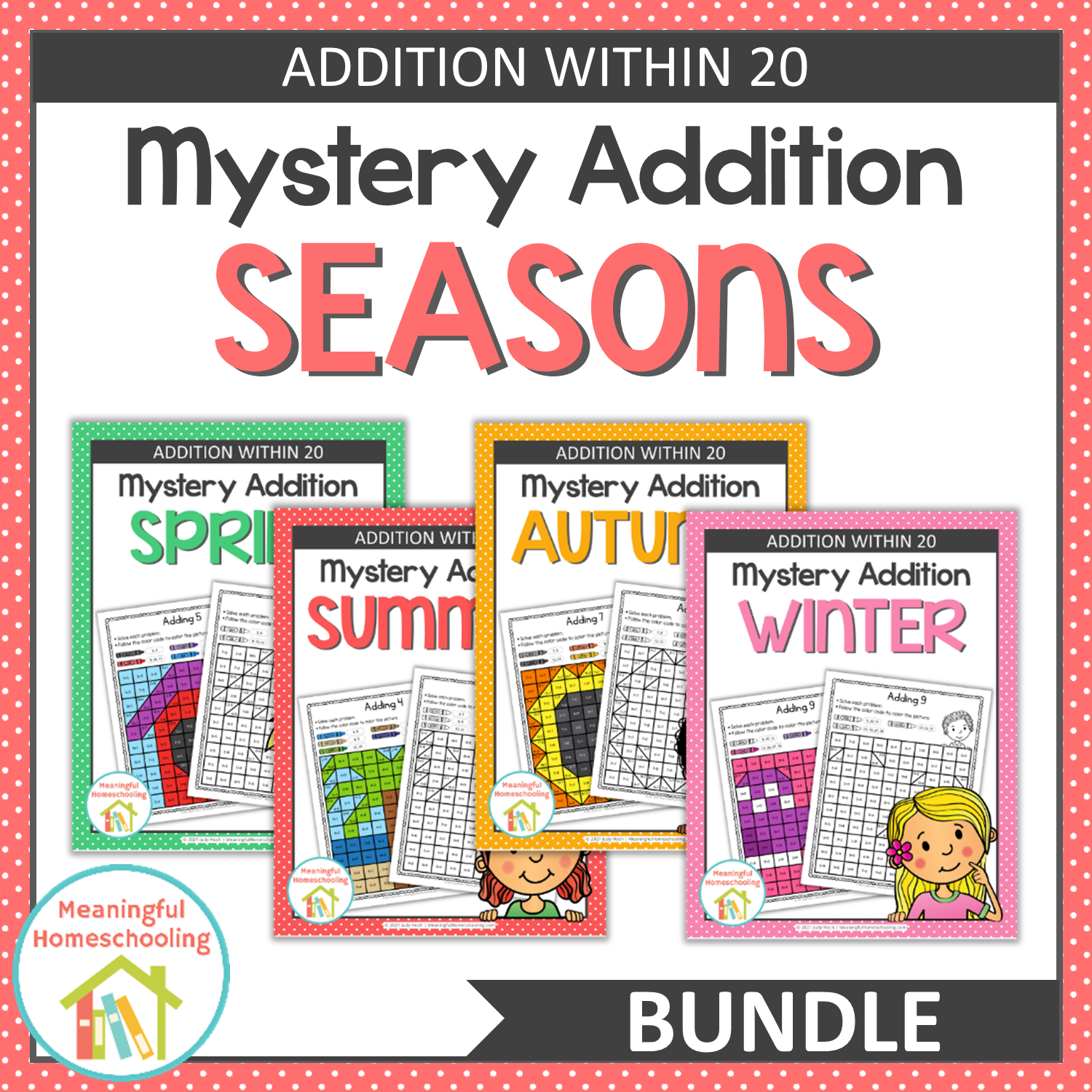 Addition Mystery Pictures BUNDLE