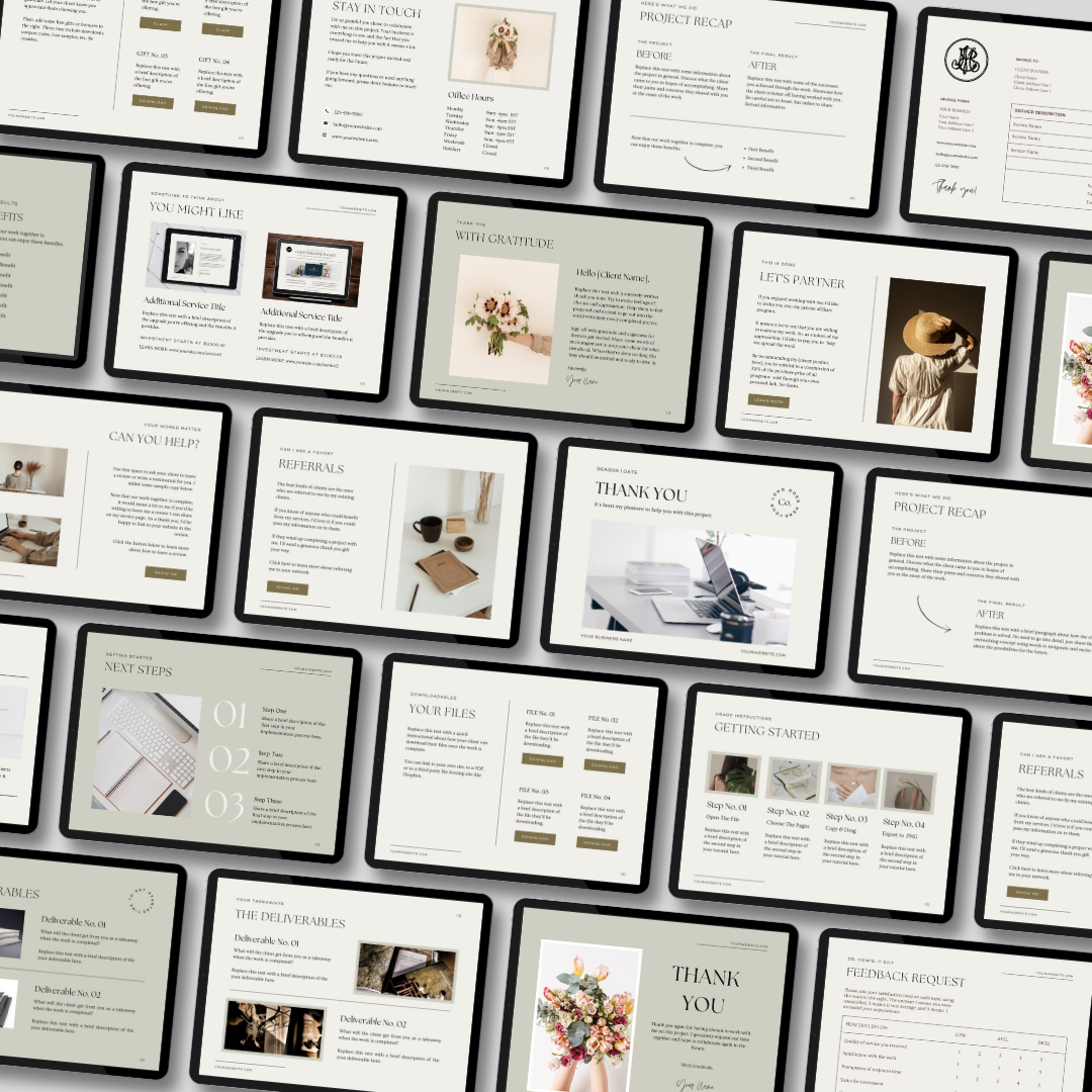 Client Goodbye Packet | Sage [H] - Payhip