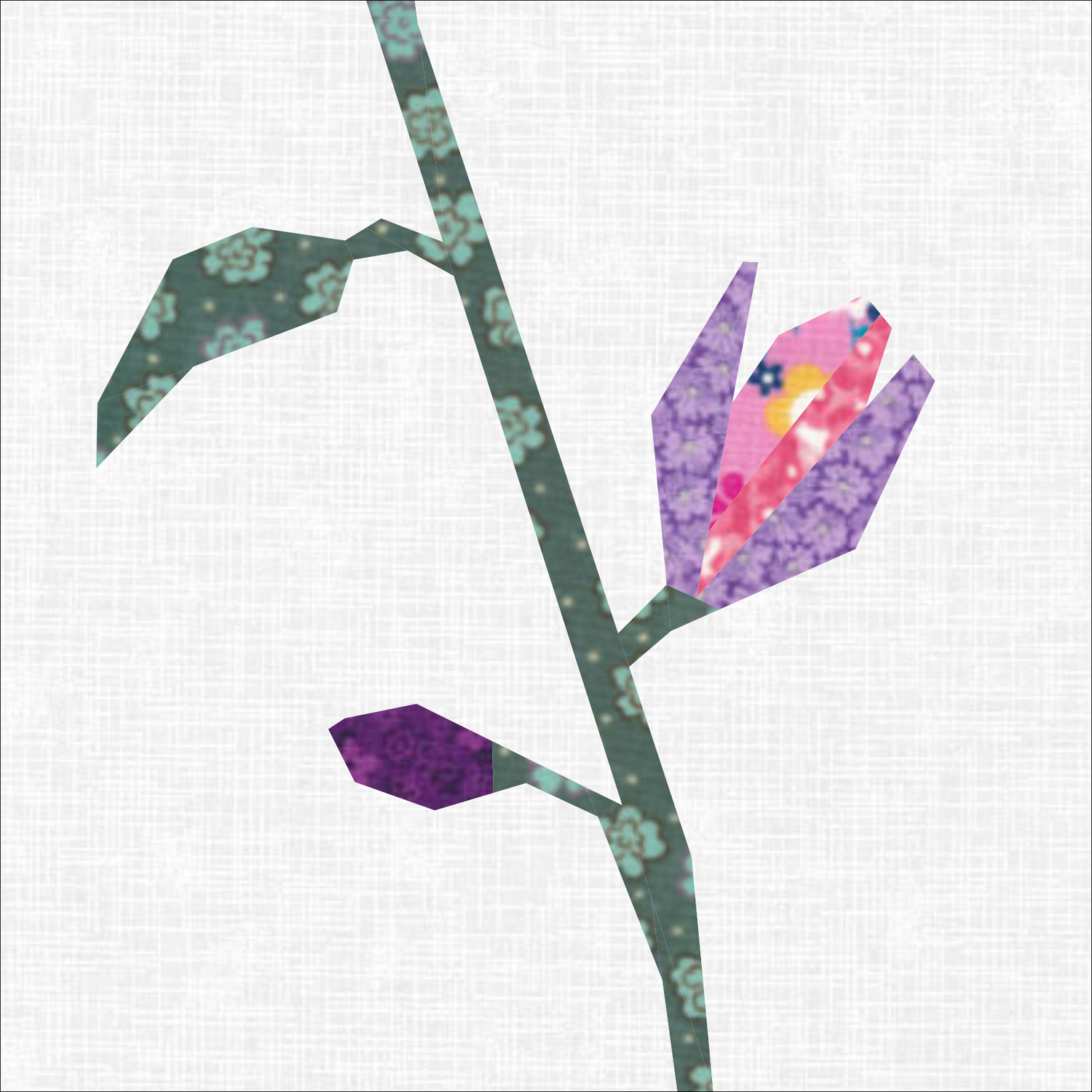 Climbing Flower Border Pattern