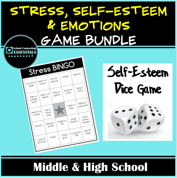 Emotions & Stress BINGO and Self-Esteem Dice Game - Payhip